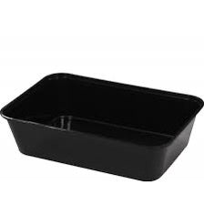 Rectangular Container Black 500ml – PY packaging