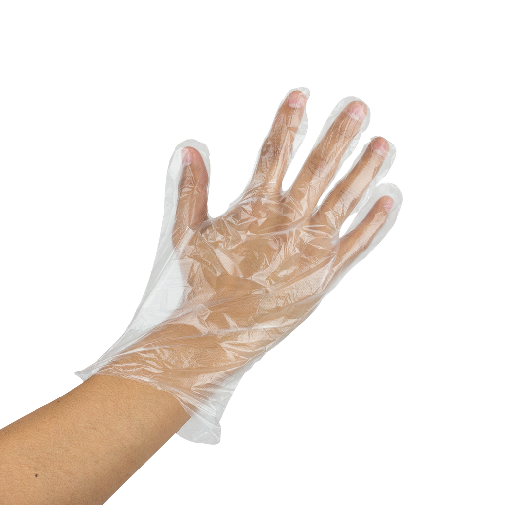 Clear Large Polymer Gloves – PY packaging